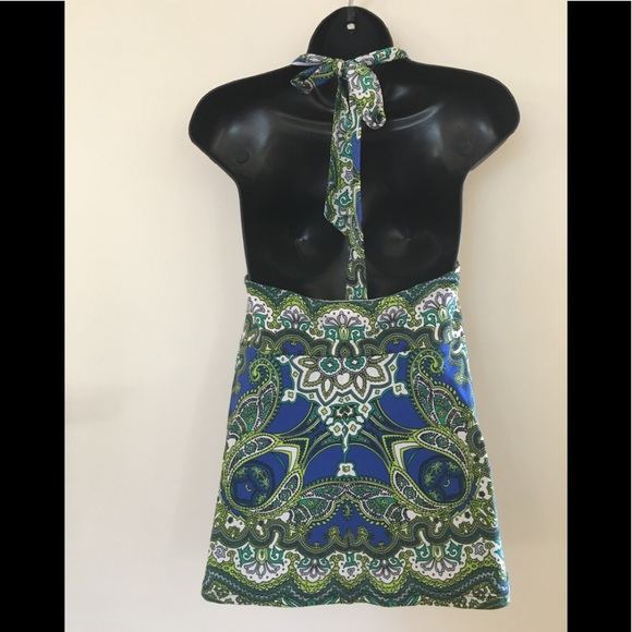 Cache | Tops | Cache Paisley Halter Top With Gold Embelishment | Poshmark